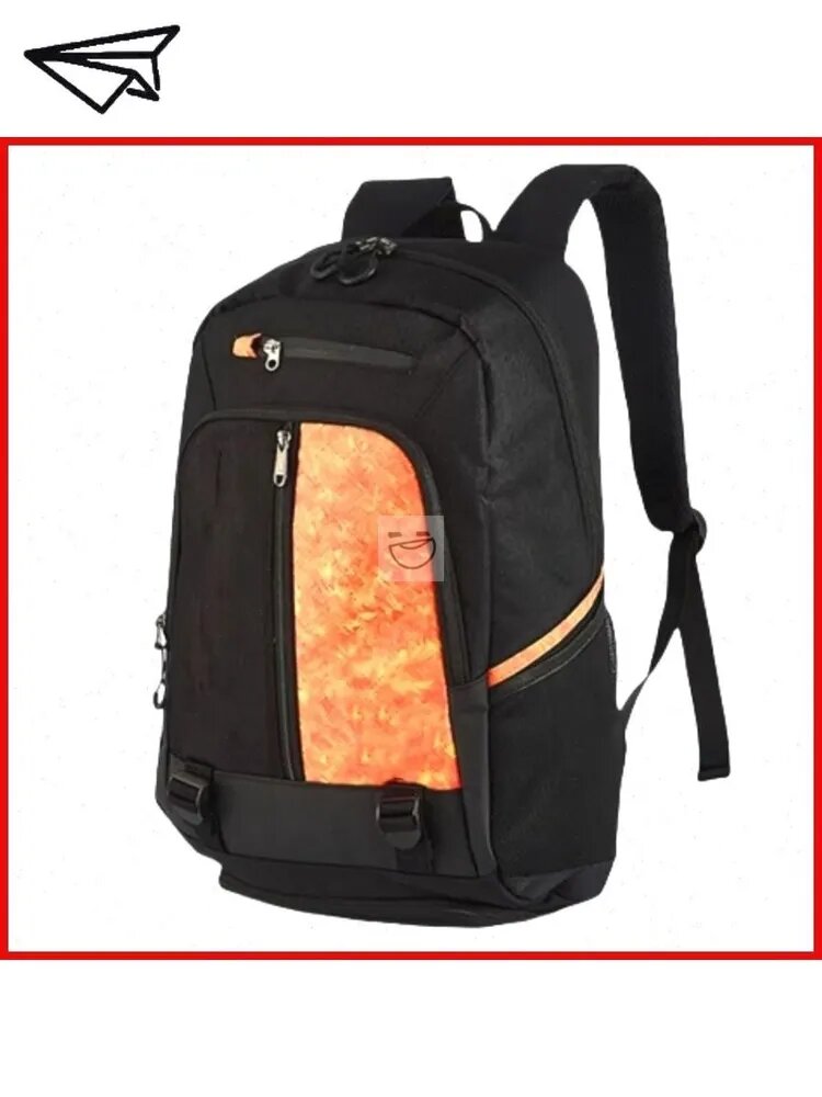 Рюкзак для тенниса Butterfly Equipment Black/Blue, сумка для ракеток, 16.5 x 30 x 16.5 см, 700 г
