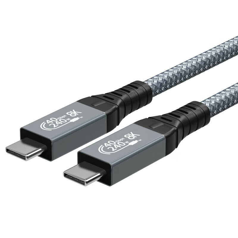 USB4 Type-C кабель Tengfei 0,5 м совместимость с Thunderbolt 4/3 40 Гбит/с передача 8K зеркалирование PD240W для