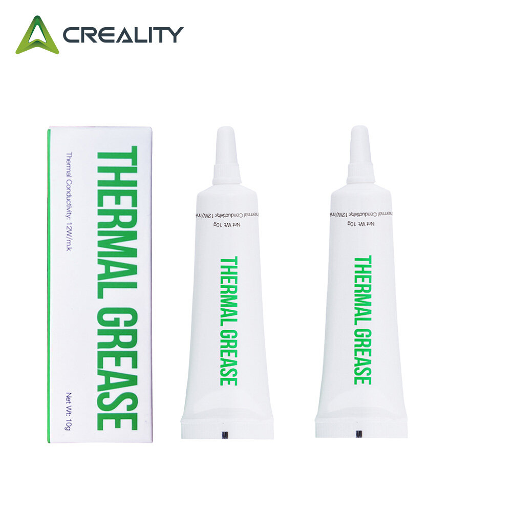 Термопаста Creality 2 шт, непроводящая, коррозионностойкая, экологически чистая, аксессуары для 3D-принтеров (Цвет товара: термокремний 2шт)