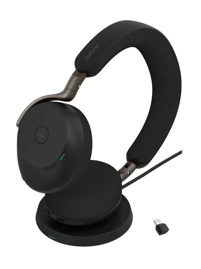 Гарнитура беспроводная Jabra Evolve 3 75 MS 37599-999-889 Link390c, black, WLC chrg
