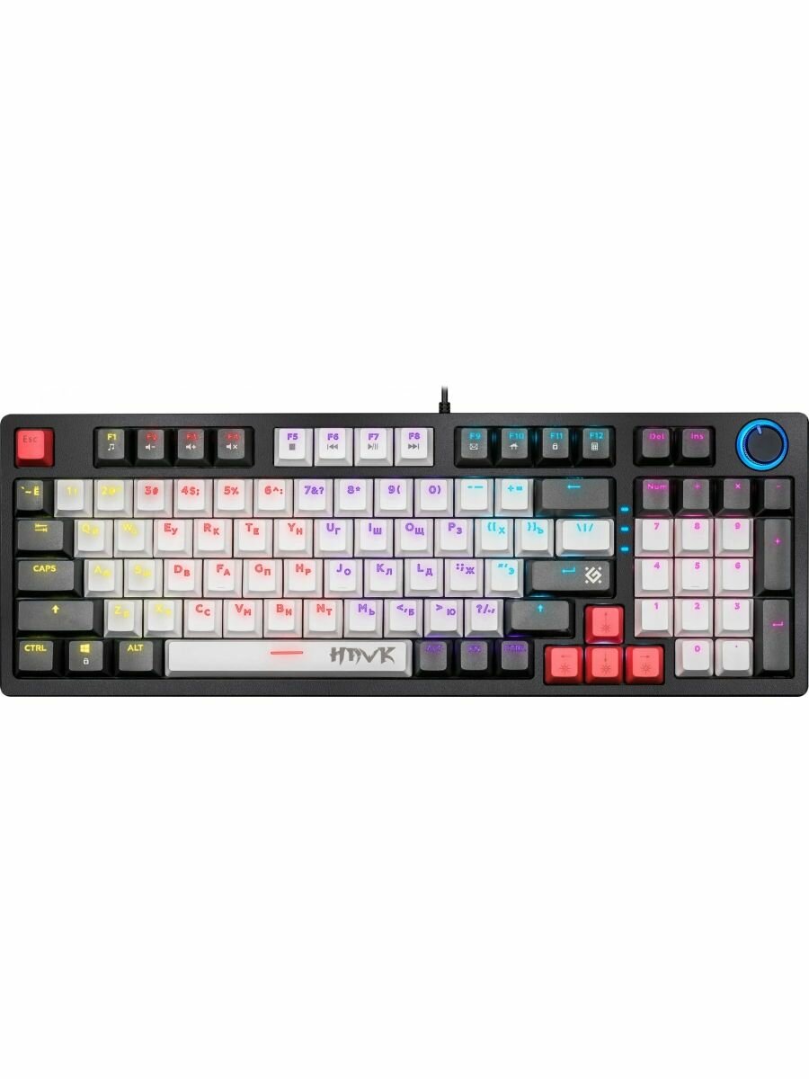 Клавиатура Defender GK-418 механическая черный USB Multimedia for gamer LED (45418) каб:1.5м