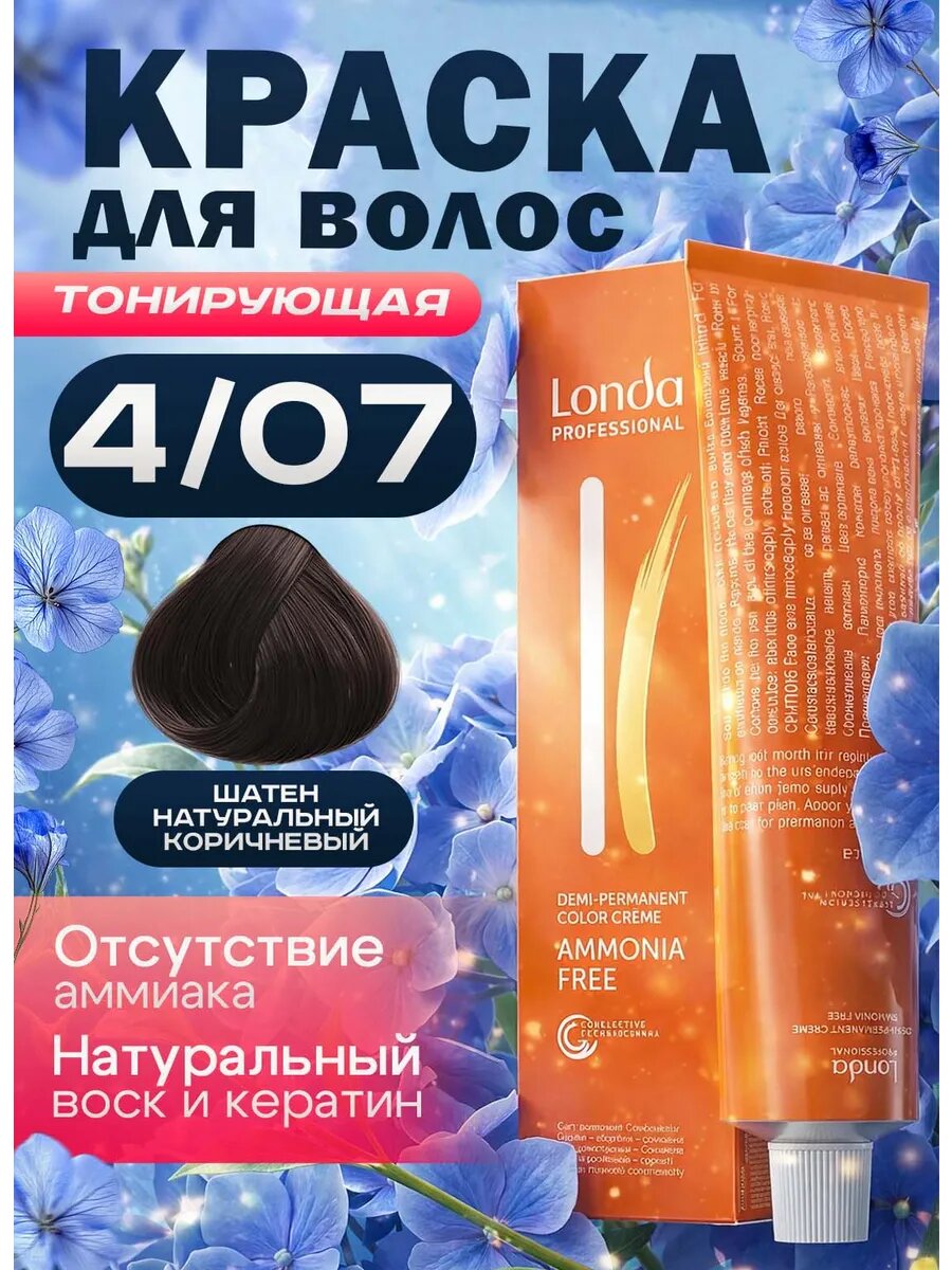 Тонирующая краска для волос профессиональная без аммиака