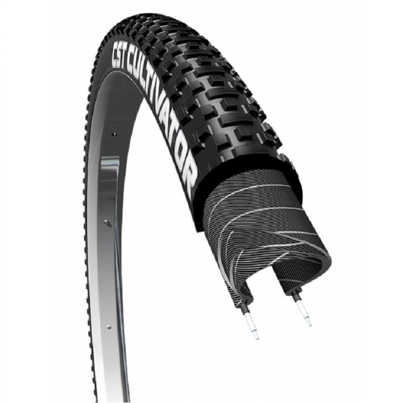 Покрышка складная CST Tires Cultivator 700x32C (32-622) C1604 60 TPI TL (001382), цвет Чёрный
