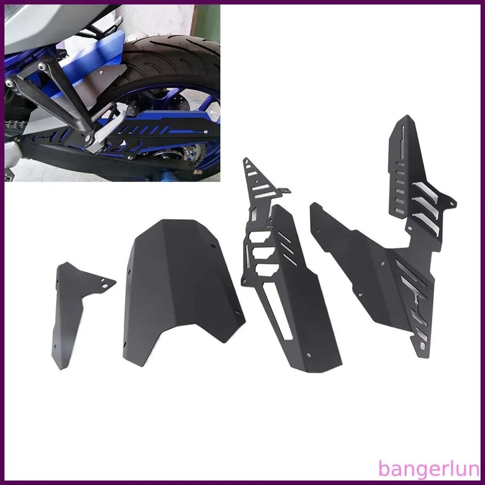 Комплект защитной крышки заднего крыла мотоцикла и цепи, подходит для yamaha YZF-R25 R3 2013-2017 MT03 2015-2017