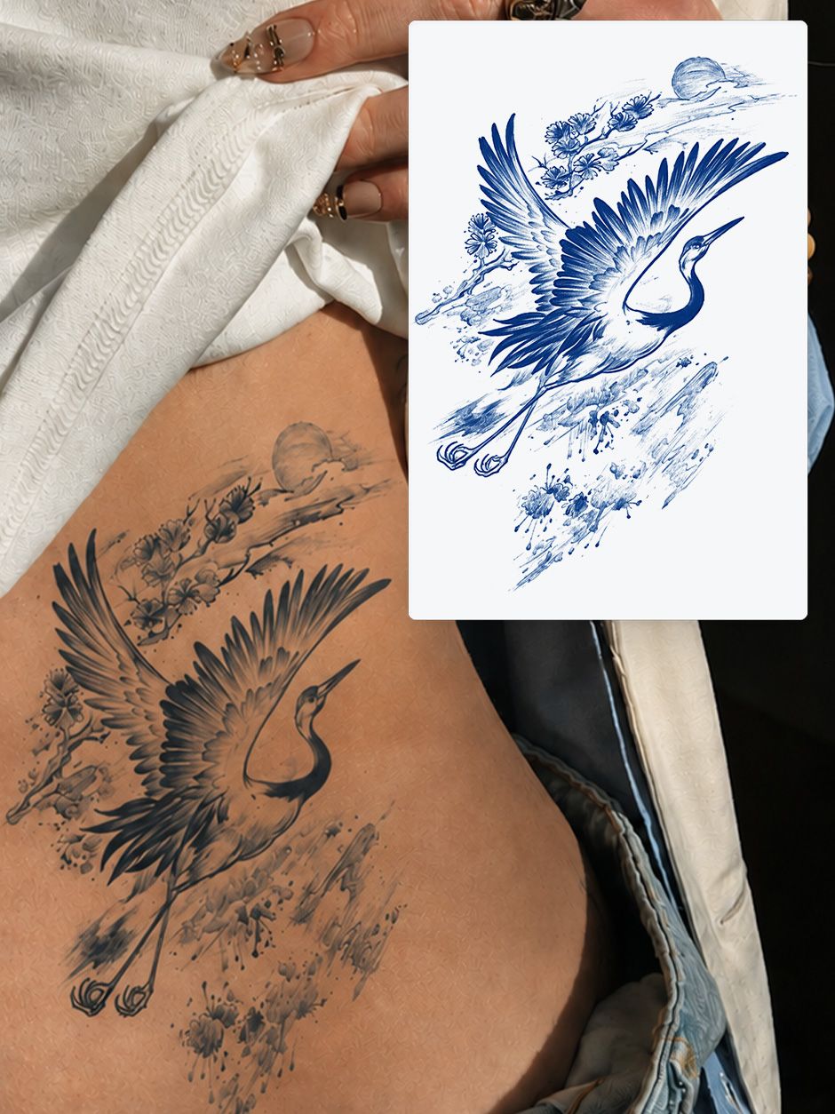 Tattoo'шки Временная тату без пленки 11*18см (темнеет через 24 часа), долговременная
