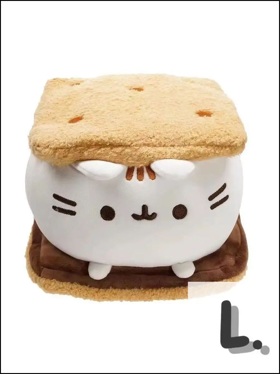 Мягкая игрушка "Pusheen the Cat" (Кот Пушин) с мороженое 15 см