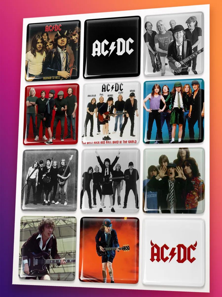 3D наклейки AC/DC — фото 1