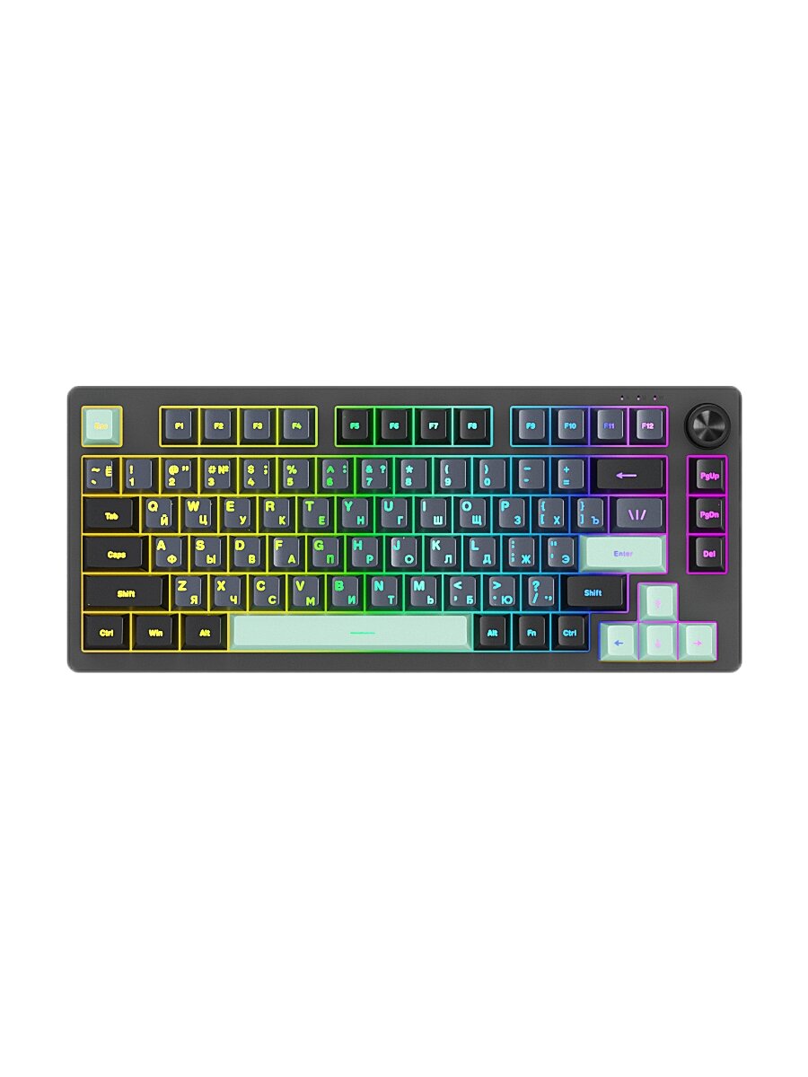 Клавиатура игровая Cyberlynx IP75 RGB мембранная