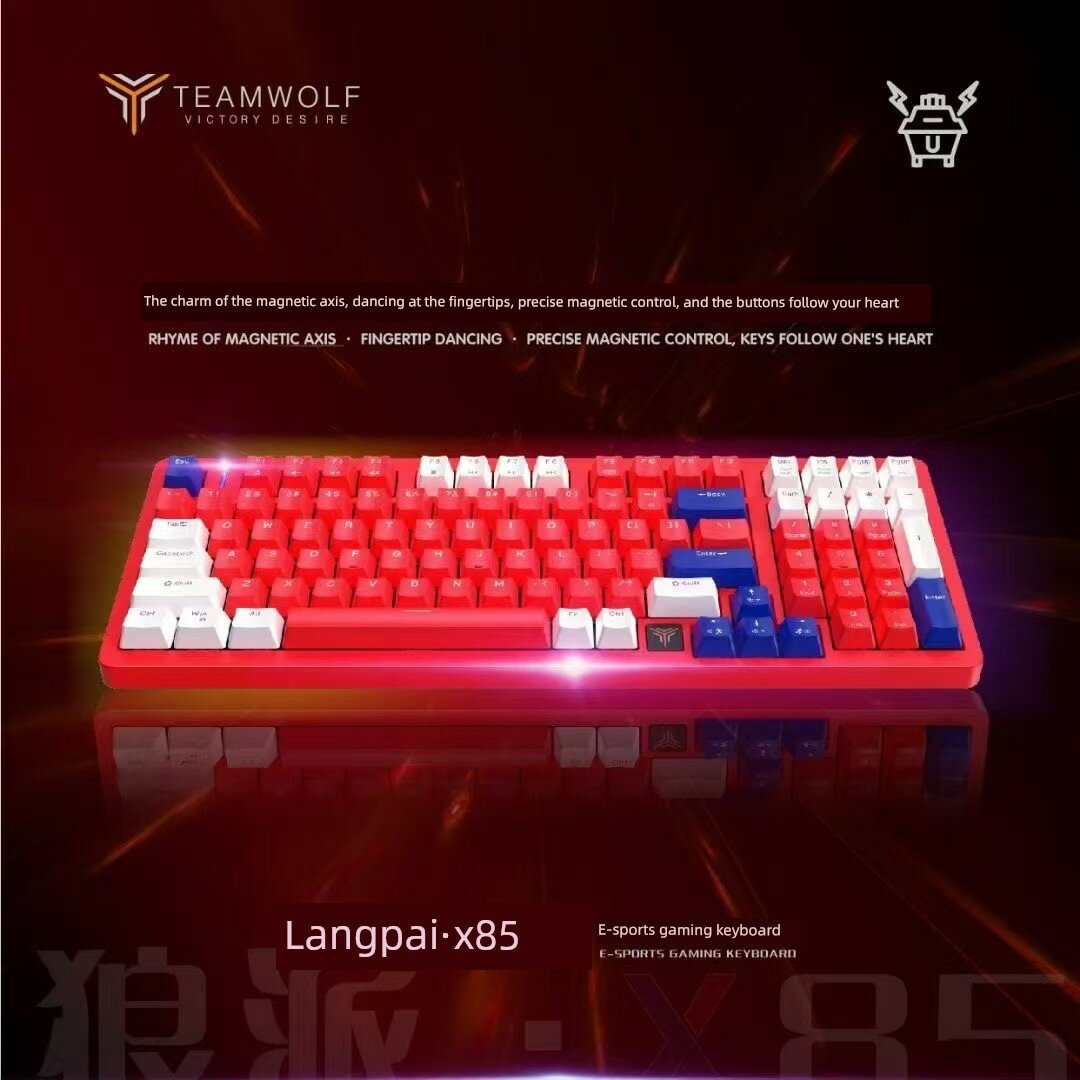 Проводная 97-клавишная оптическая ось Wolfpa X85, с возможностью горячей замены, офисная игровая конкурентоспособная