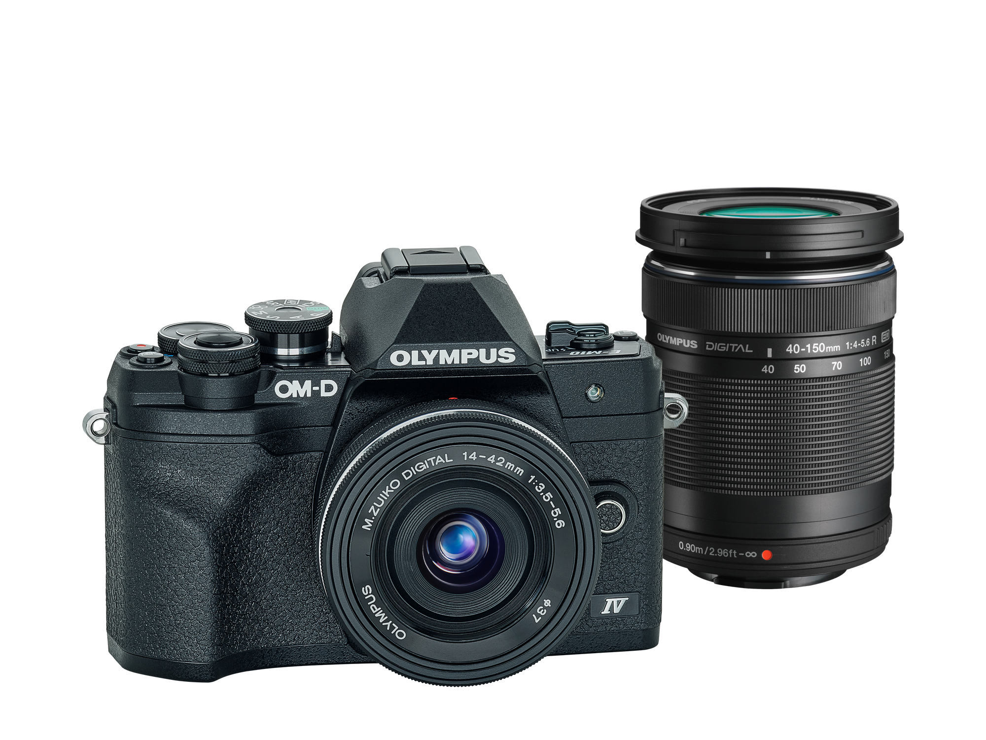 Фотоаппарат Olympus OM-D E-M10 Mark IV Kit 14-42mm + 40-150mm, черный
