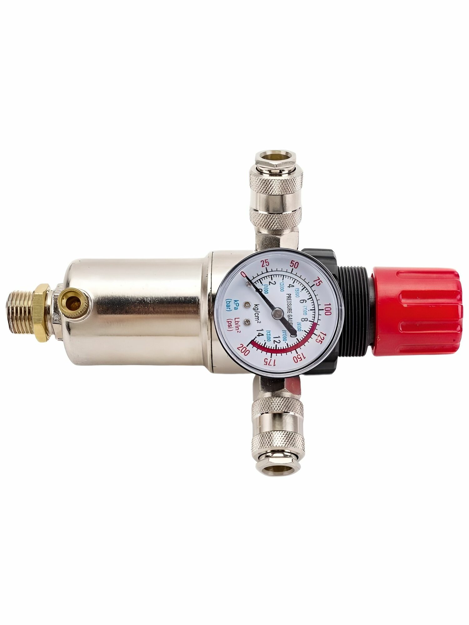 Фильтр Pegas pneumatic SL4000-04C с регулятором давления и манометром вход-выход быстросъем резьба 1/2" 4503