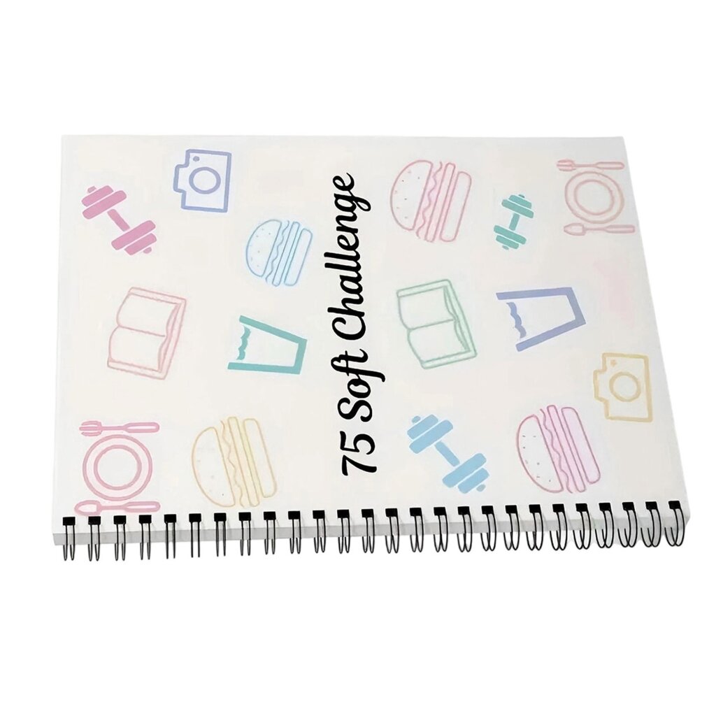 75-Дневный Планировщик задач С Двойной Проволочной Привязкой, Диета, Тренировки, Журнал Для Чтения, Записная Книжка