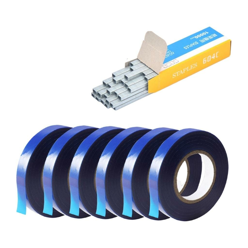 Ленты для подвязки растений, 6шт синие ремешки 1 б