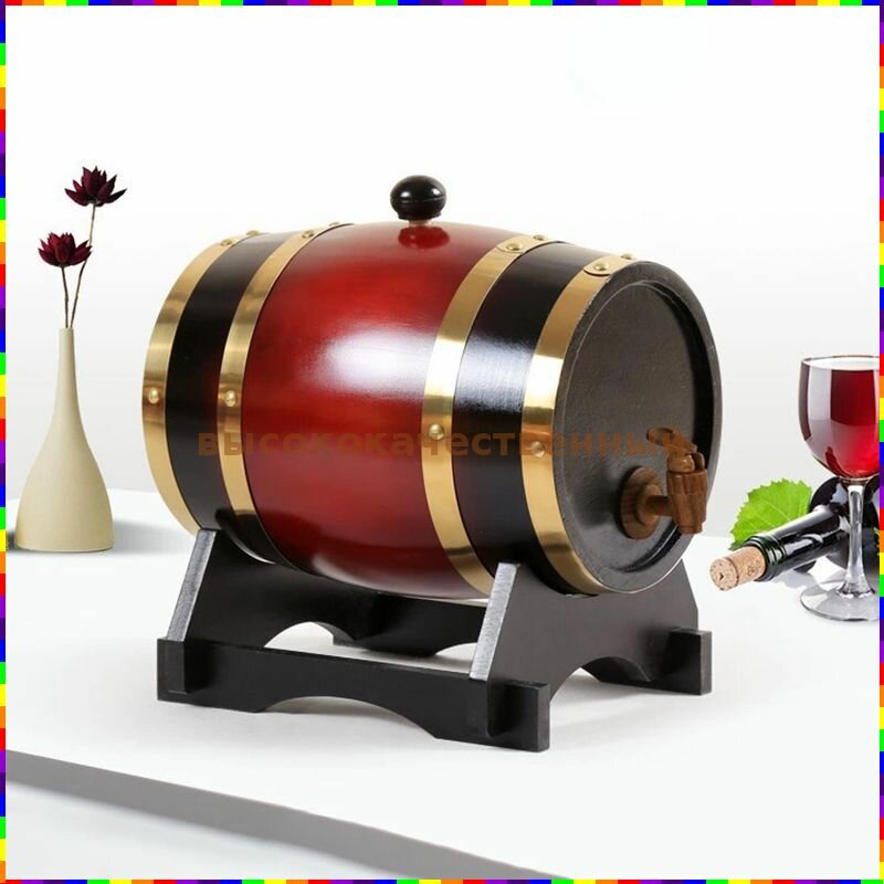 Дубовая бочка для самогона объемом 5 литров-FR