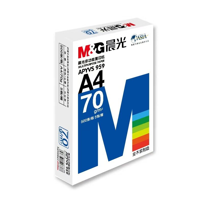 Оптовая продажа оригинальной бумаги Morning Light, полная коробка 80 листов, бумага для печати A4, офисная бумага, 70 г, бумага для черновиков студентов, белая бумага