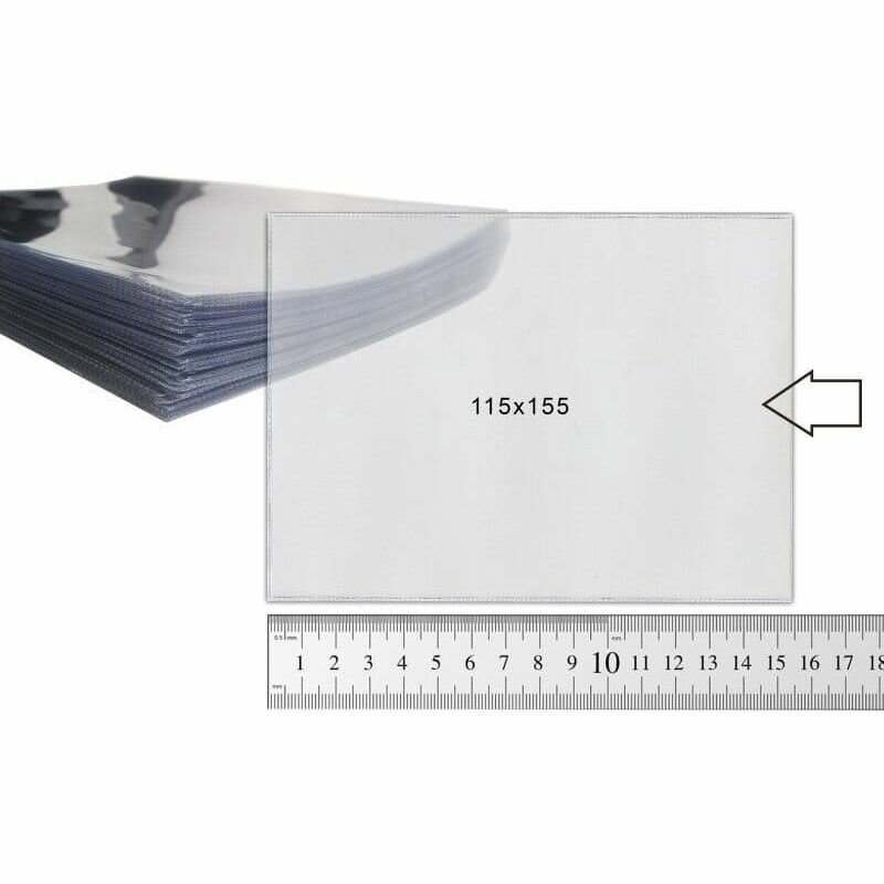 Файл пластиковый ПВХ 115х155 мм упаковка 50шт