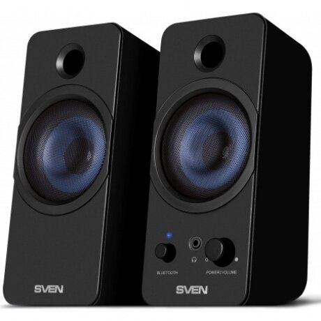 Колонки SVEN 431 2.0 чёрные USB, 2x3 Вт(RMS), Bluetooth