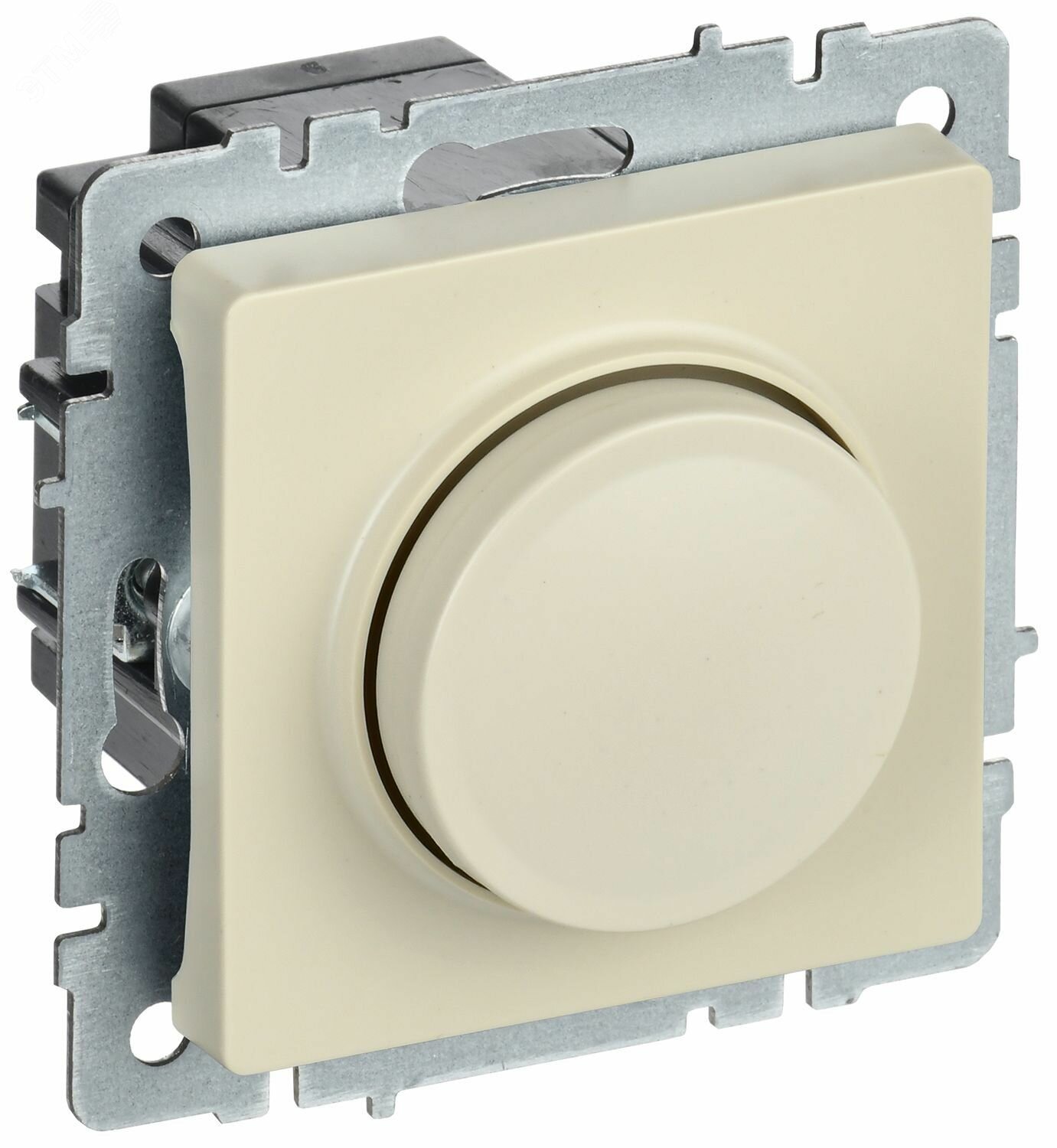 Диммер С/У (мех. с накл.) 10-600Вт (R, L, C), 3-150Вт (LED) бежев, повор.-нажим. BRITE