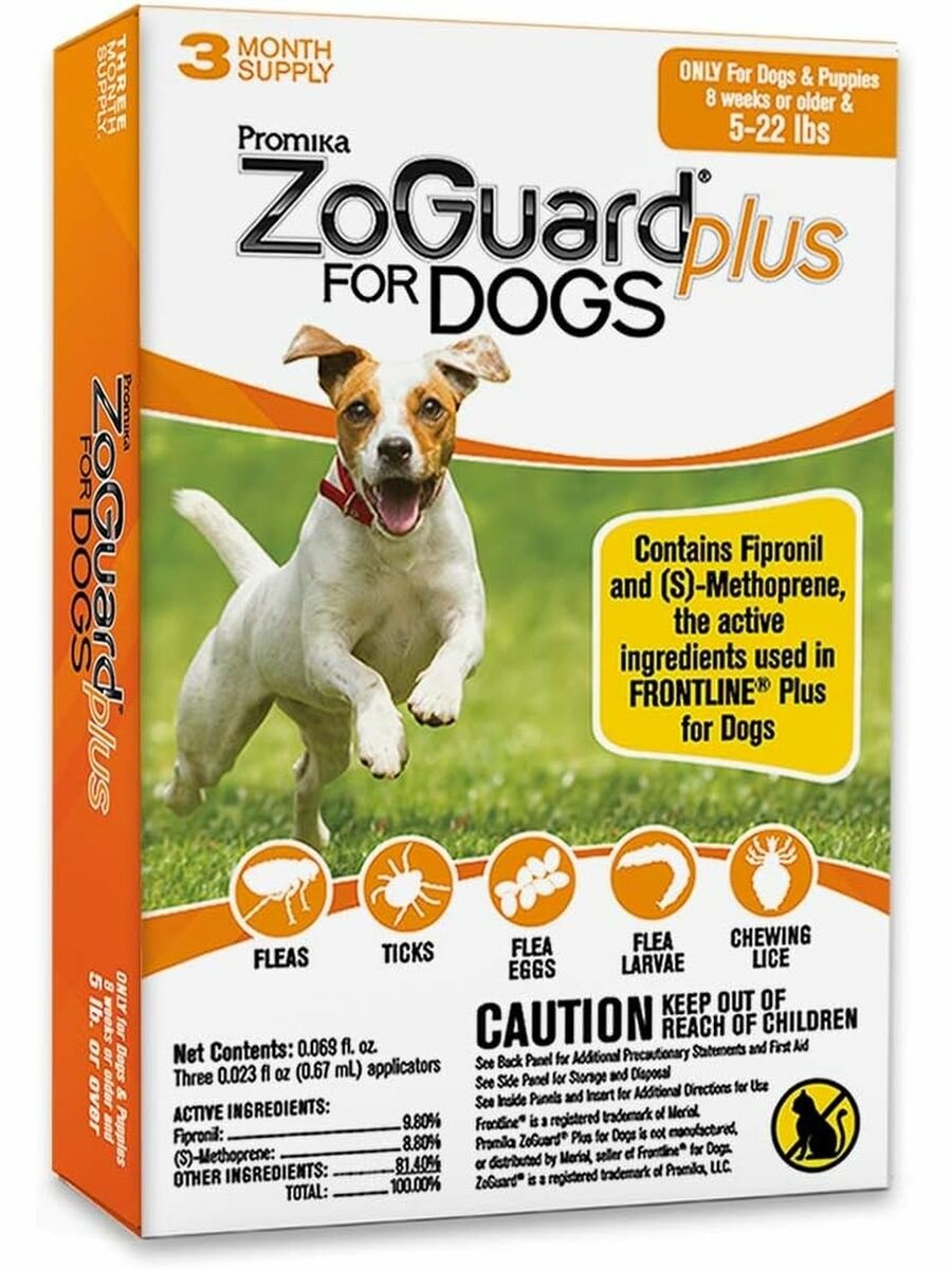 Капли от блох и клещей у собак