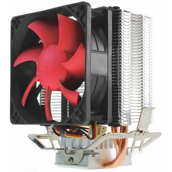 Вентилятор CROWN Кулер для процессора CM-92 (Для Intel и AMD, TDP до 95 Ватт, 2шт. медных теплопроводных трубок, Гидродинамическии подшипник, Размер: