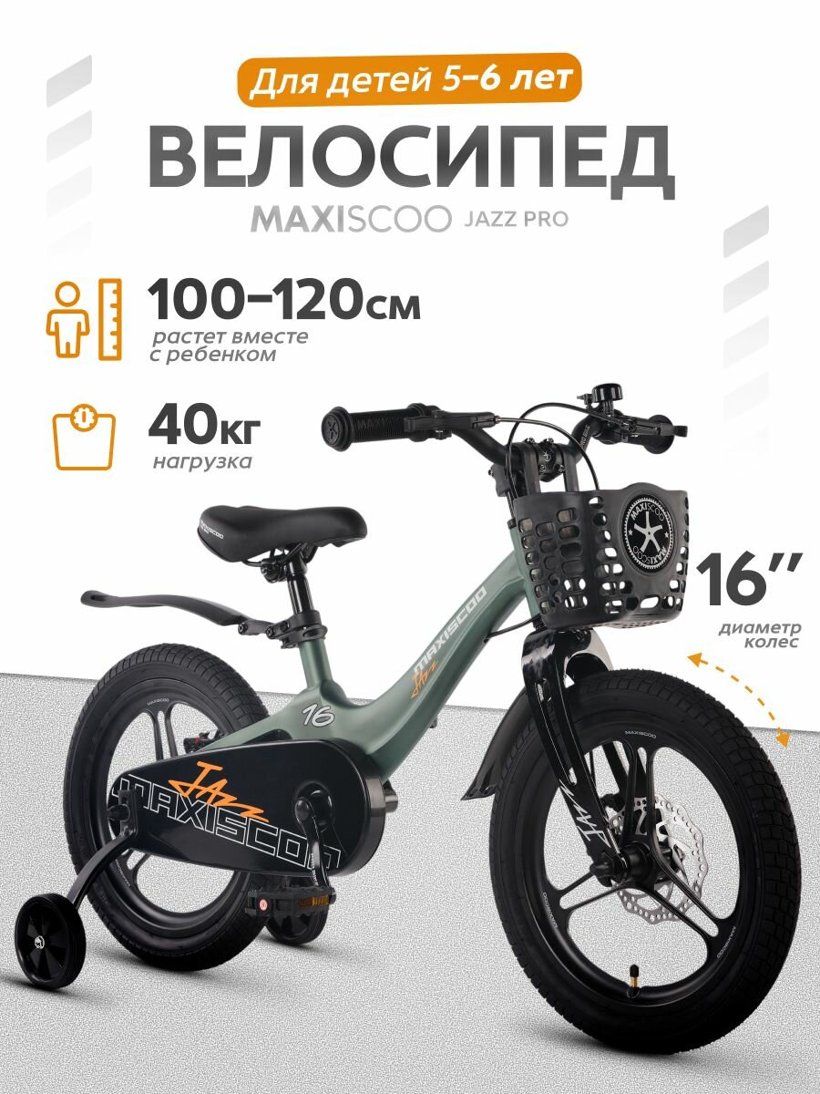 Велосипед детский двухколесный Maxiscoo JAZZ PRO 16 (2026) MSC-J1654P