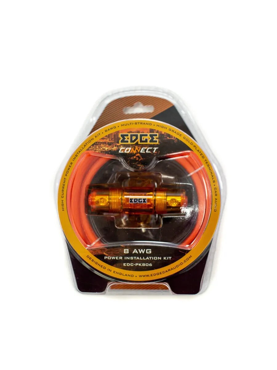 Набор проводов edc-pk806 силовой 8ga для установки автомобил