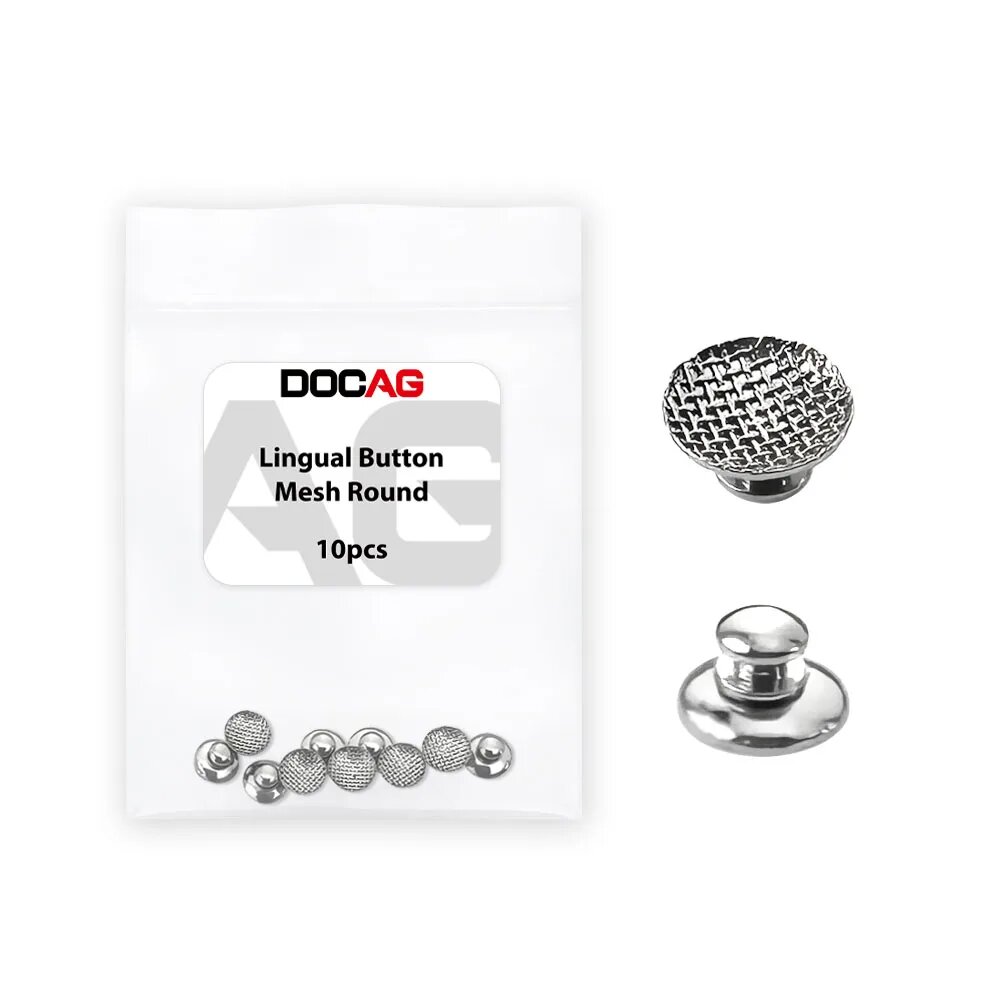 DOCAG Лингвальные кнопки для брекетов 10 шт. Bondable Round