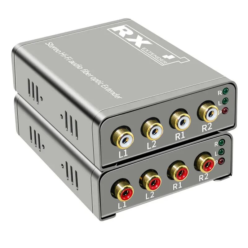 TITAK 4-канальный RCA-волоконный аудиоудлинитель HTA004S AU Plug