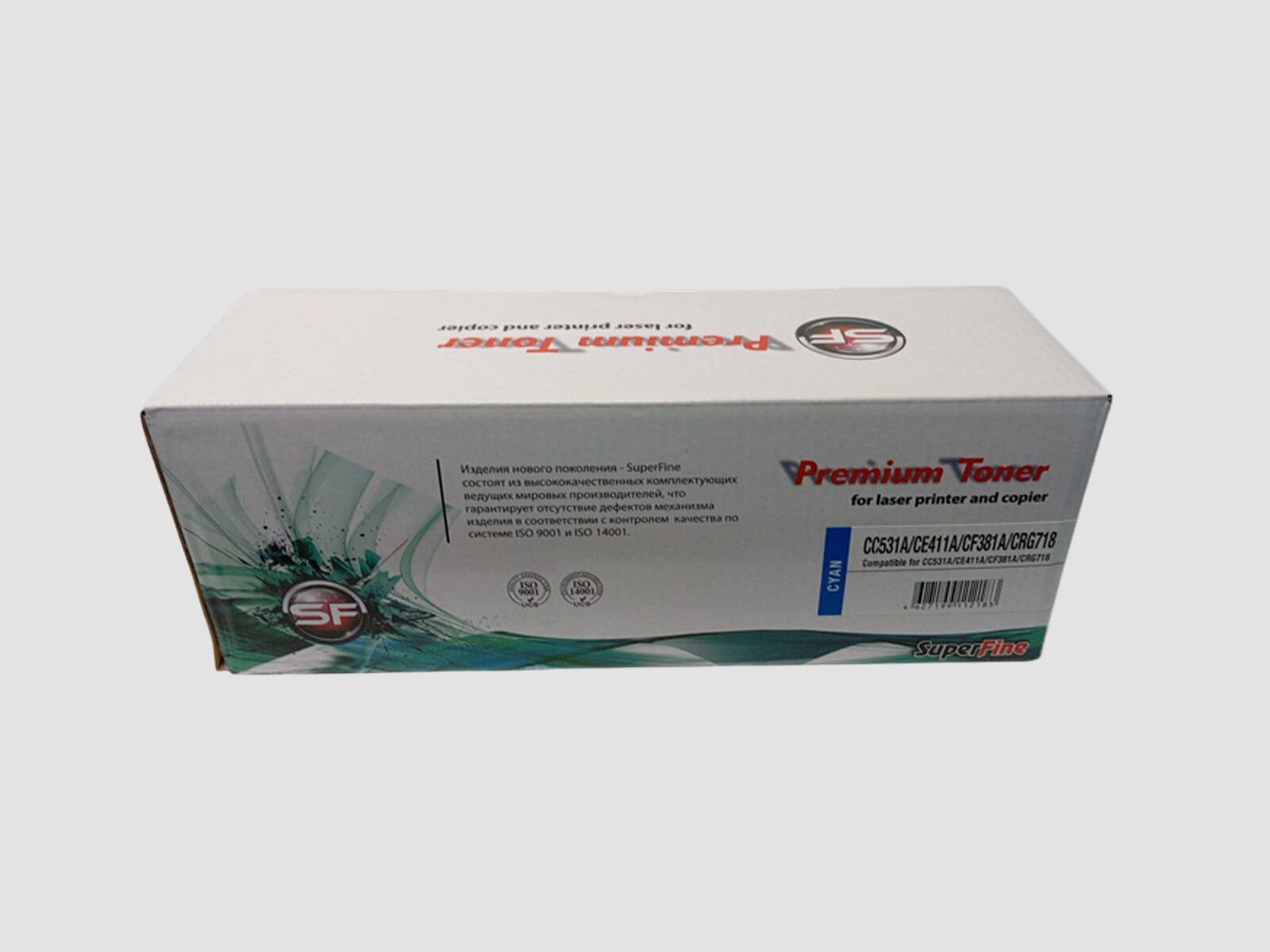 Картридж HP CC531A/C718C совместимый Superfine для CLJ CP2025/CM2320/Canon LBP-7200/MF8330/8350, 2,8K, cyan