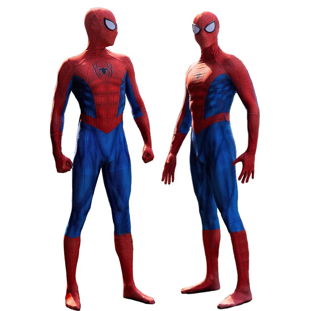 Костюм Человека-Паука Зентай из спандекса для взрослых и детей XXL