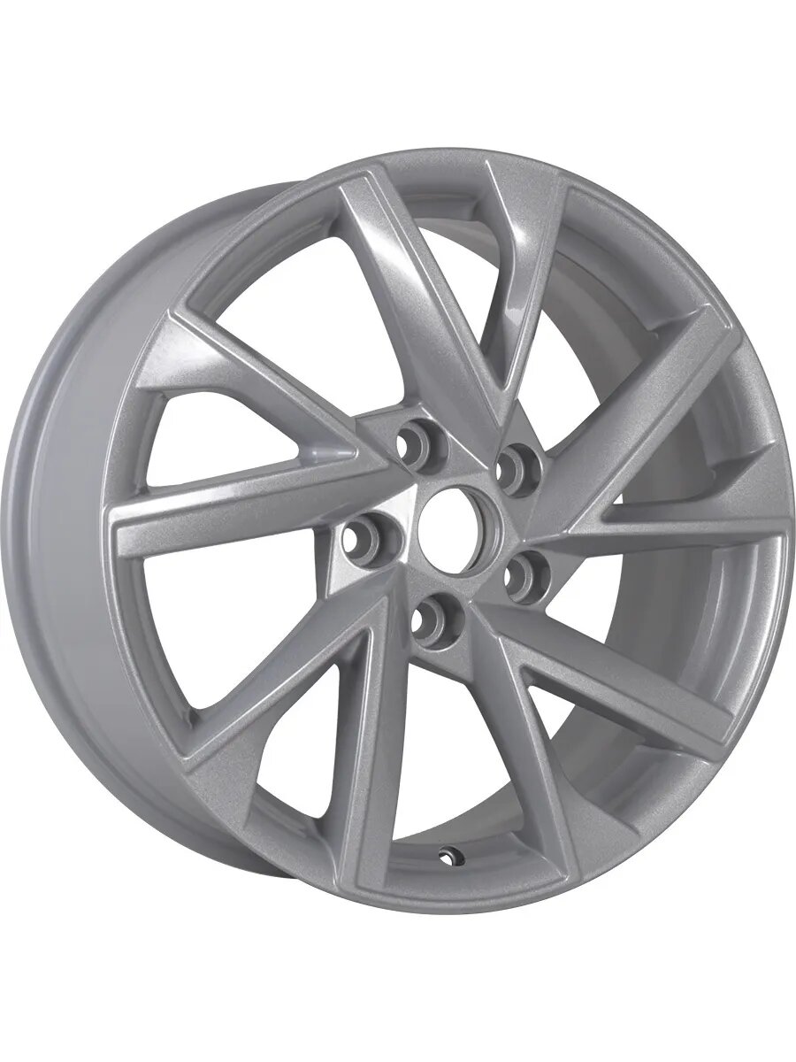 Литые диски Khomen Wheels KHW1714, для Rav 4, R17, серебристый, пожизненная гарантия