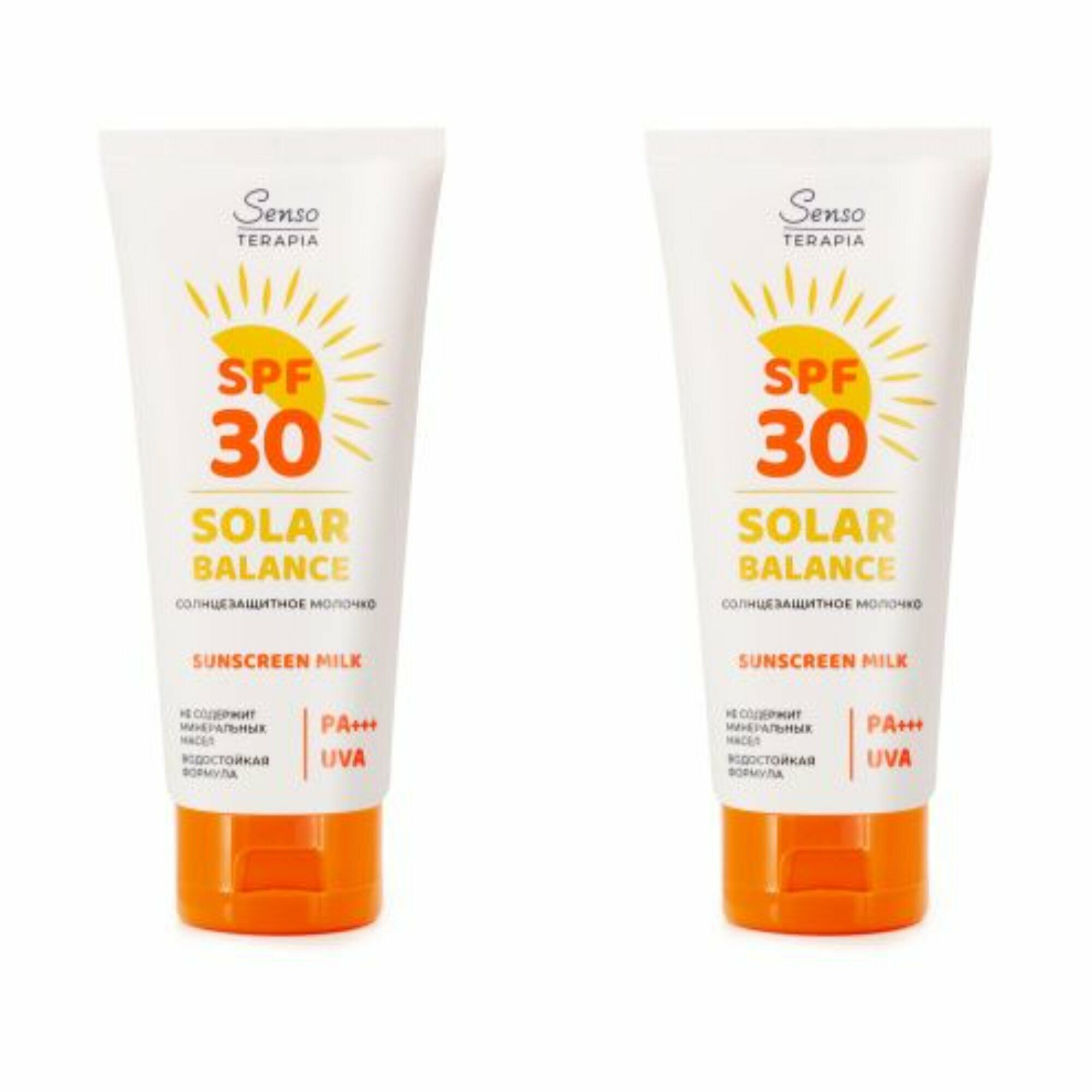 Солнцезащитное средство SensoTerapia, solar balance, молочко для тела spf 30 pa+++, 150 мл, 2 шт