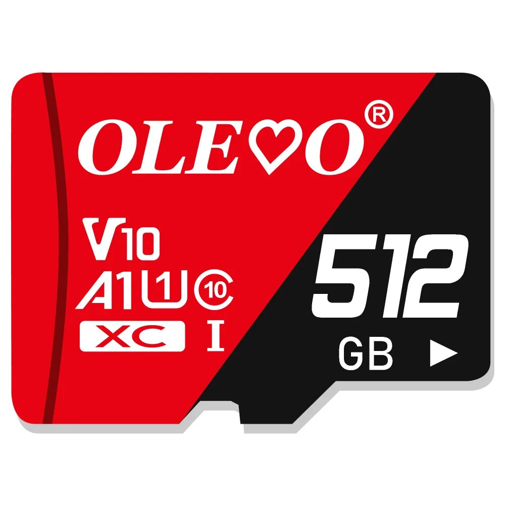 Карта памяти Olevo 512GB MicroSD V10 A1 UHS-I XC