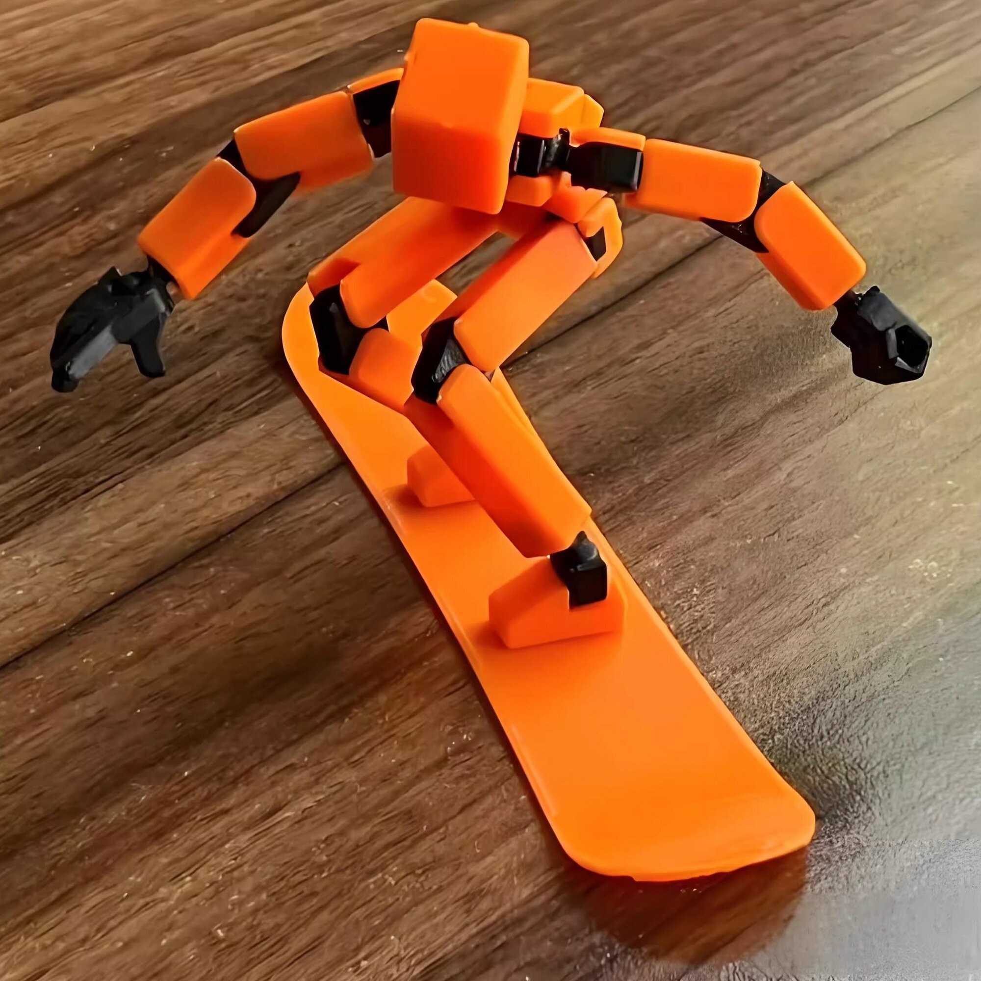 3D-печатная шарнирная фигурка "Lucky 13", лыжник-манекен, рождественские подарки