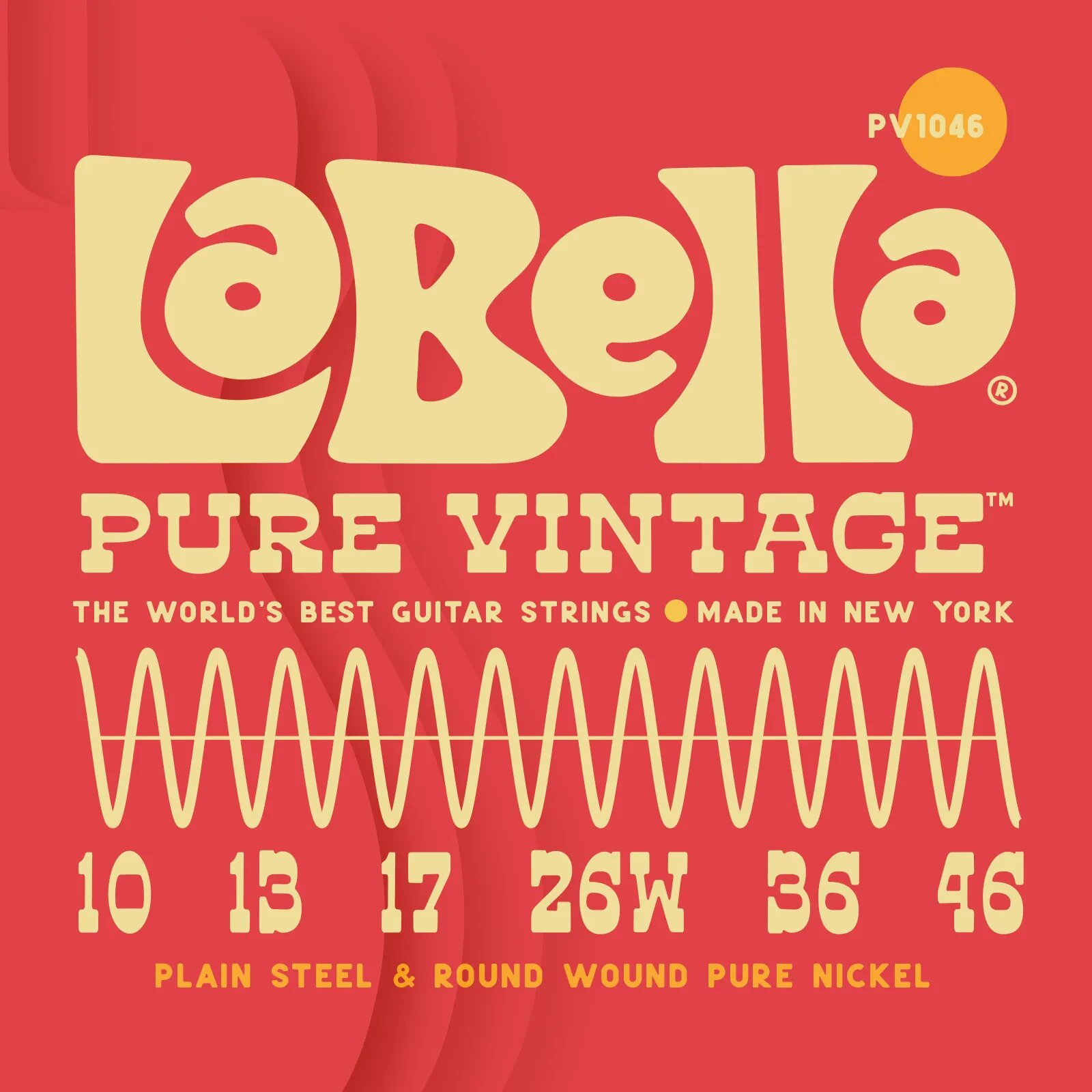 Струны для электрогитары La Bella PV1046 Pure Vintage Nickel Regular 10-46