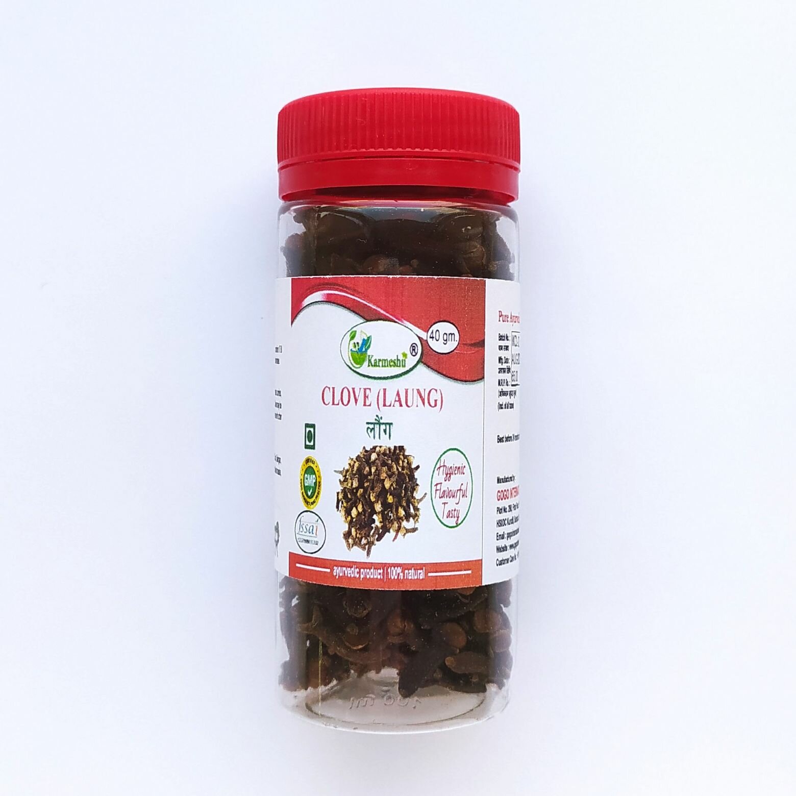 Гвоздика целая Кармешу ( Clove/Laung Karmeshu) 40 гр банка