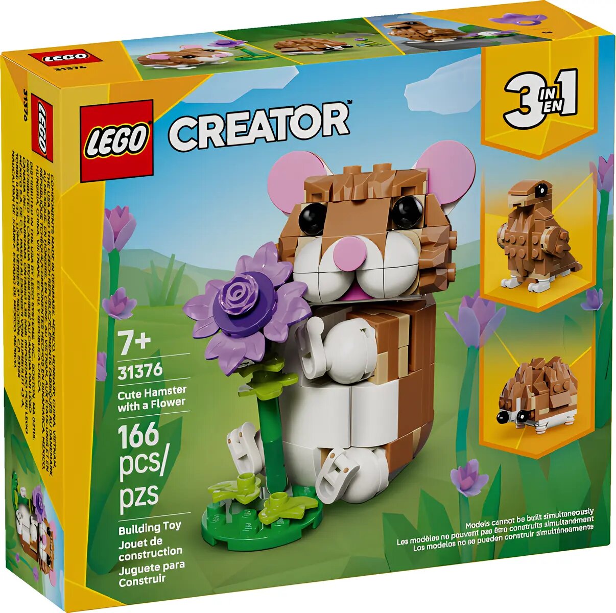 Конструктор LEGO Creator 31376 Милый хомяк с цветком