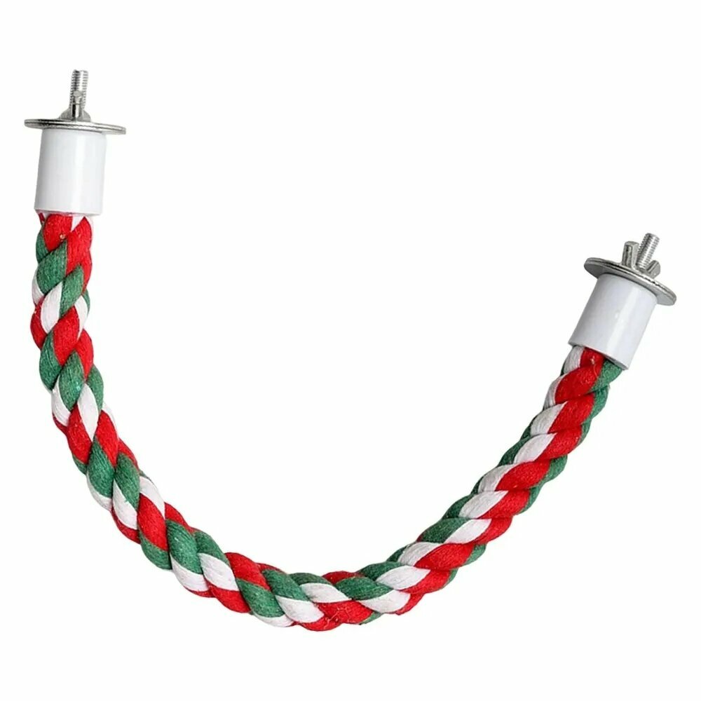 Канат для лазания спиральная жердочка для попугаев, мелких и средних птиц, гибкая развивающая игрушка для клетки, снимает скуку, укрепляет мышцы.