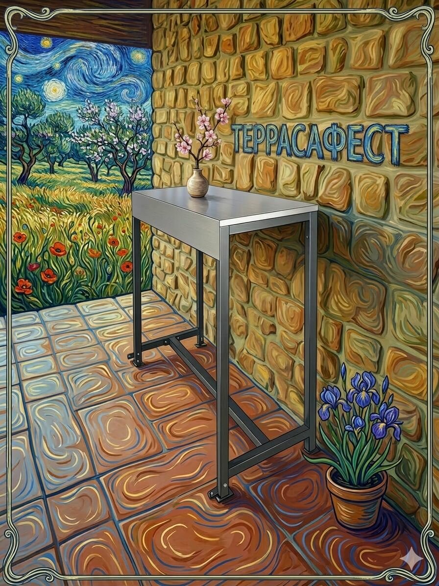 TERRASA: Набор Садовой Кухни - Барный Стол - Уличная Модульная Кухня