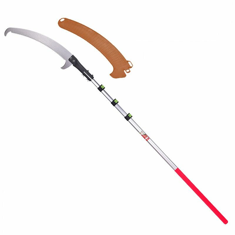 Ножовка 430 мм / Пила садовая со штангой 5 м телескопическая с секачом