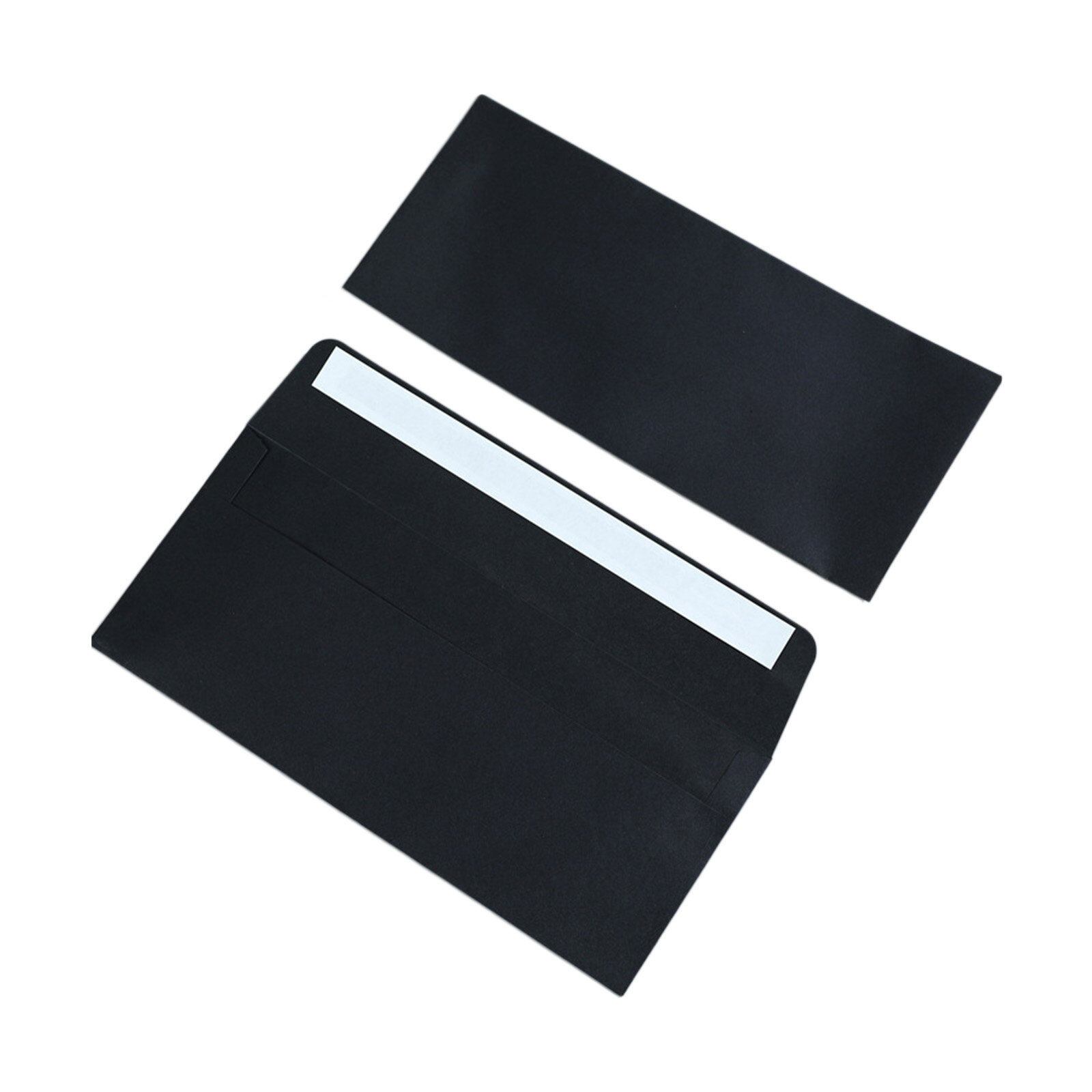 100 шт элегантные черные конверты с самоклеющейся полосой 10 размеров
