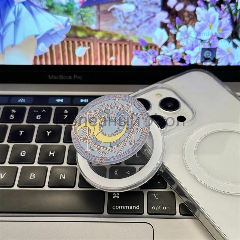 Держатель для телефона Cardcaptor Sakura Magic Circle MagSafe магнитный прозрачный попсокет