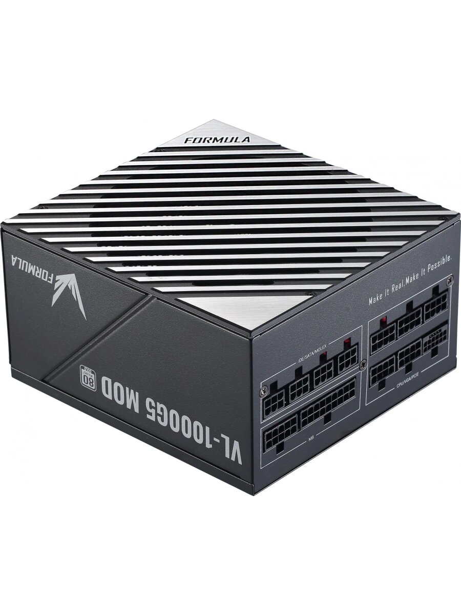 Блок питания FORMULA VL-1000G5 MOD Gen.5 1000W 80+ GOLD ATX 3.0 PCIe Gen5 Модульный 140мм Черный