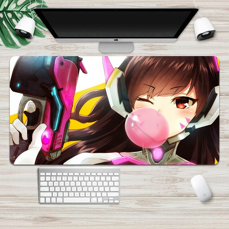2024 Коврик для мыши аниме Overwatch / ковер под мышь для ноутбуков и компьютеров серии Коврик для мышки игровой большой 900*400*3mm
