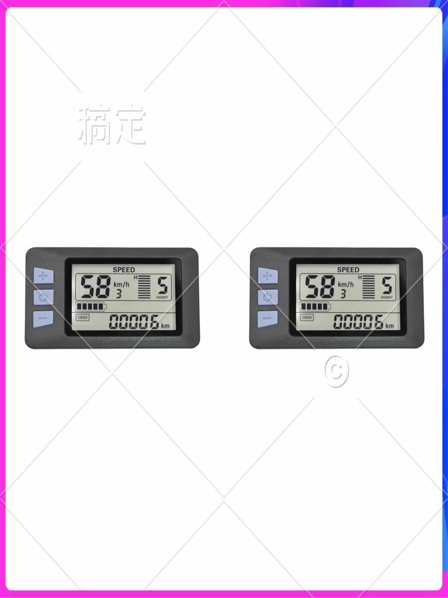 2X Приборная Панель С ЖК-Дисплеем P3H 24V 36V 48V 60V Дисплея Для Электрического Велосипеда Скутера (5-Контактный)