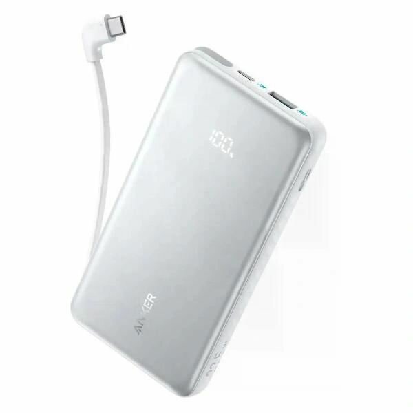 Внешний аккумулятор Anker Zolo 20k Mah 22,5В встроенный USB-C, белый