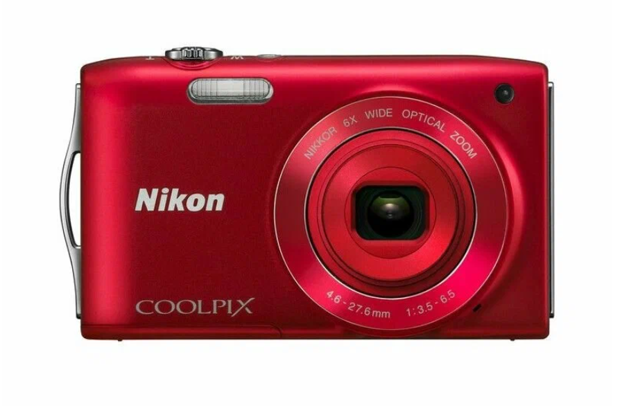 Фотоаппарат Nikon Coolpix S3200, красный