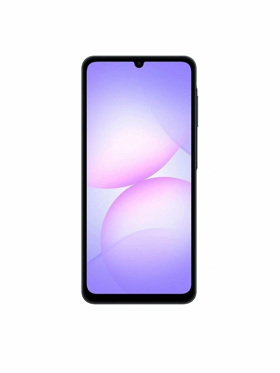 Смартфон Samsung Galaxy A07 4/64GB, экран 6.7, 1600 x 720, камера 50+2МП, Черный