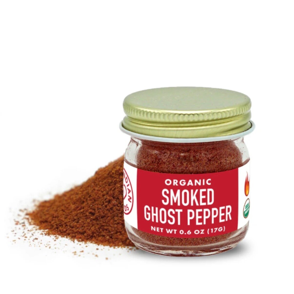 Pure Indian foods Экстремально острый красный перец Organic Ghost Pepper экологически чистый органический