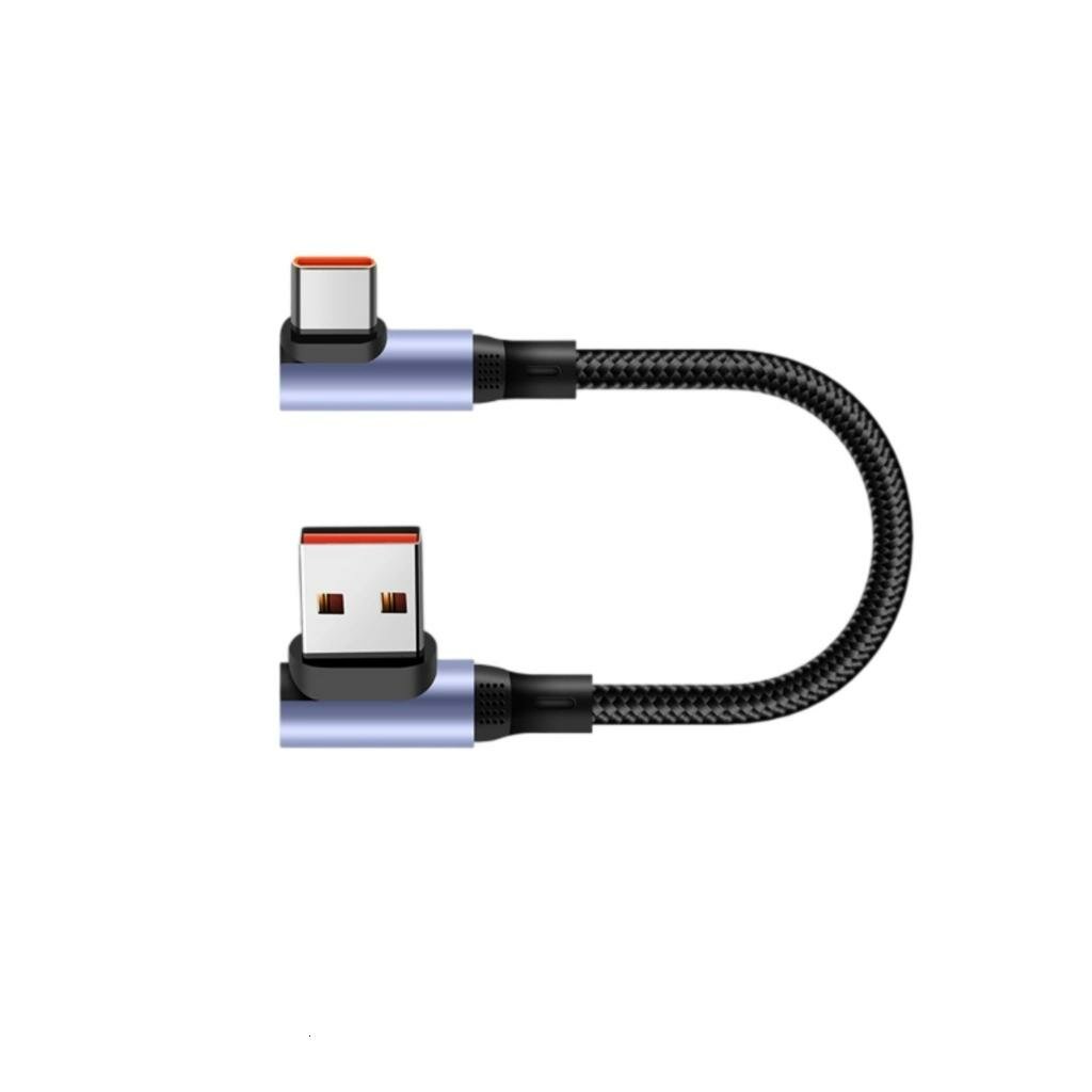 Кабель USB–USB-C для зарядки, 15cm - Тип изгиба usb Bend